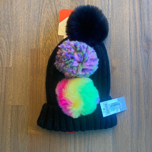 Nordstrom | Accessories | Bp Beanie With 3 Interchangeable Poms Black ...